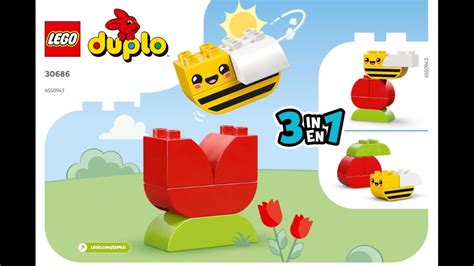 Lego Instructions Duplo 30686 My First Flower And Bee My First Polybags Youtube