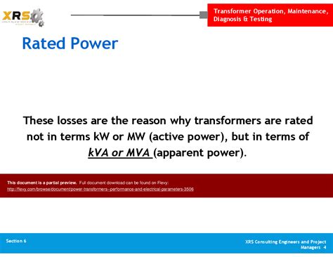 Power Transformers Performance And Electrical Parameters Ppt Slide Deck