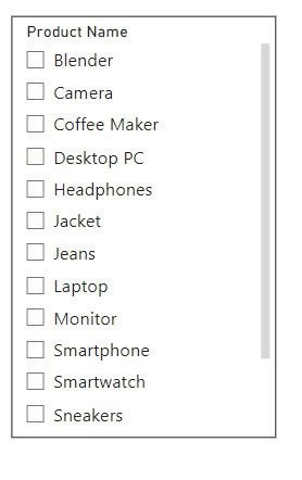 Power BI Slicer Multiple Columns