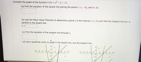solved consider the graph of the function f x x2 x