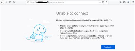 Unable To Connect To Admin Setup Magento 2 Beginner Tutorials