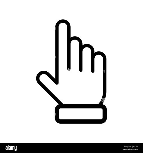 Cursor Hand Icon Simple Design Stock Vector Image Art Alamy