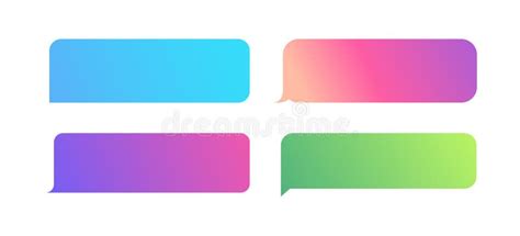 Set Of Bubble Messages Template For Website Stock Vector Illustration Of Iphone Vector