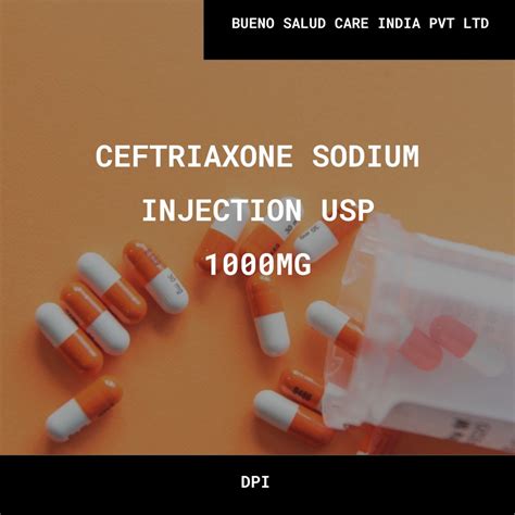 Buy Ceftriaxone Sodium Injection Usp 1000mg Online In Bulk Pharmint