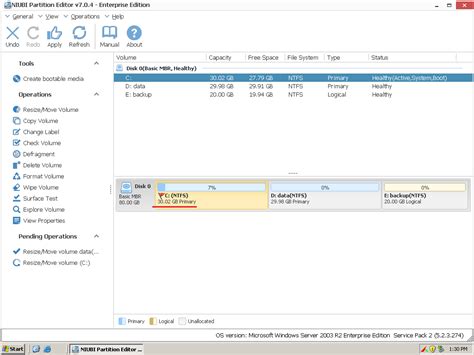 Easiest Way To Resize Partition On Windows Server 2003 R2