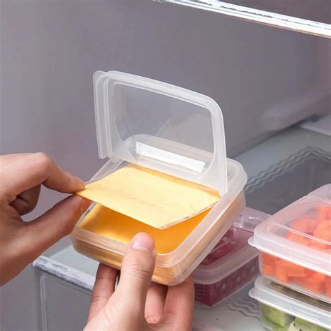 버터 치즈 보관 박스 휴대용 냉장고 과일 및 채소 신선 유지 정리함 투명 치즈 용기 1 개 Aliexpress