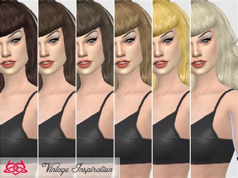 The Sims Resource Hair Bettie Page 01