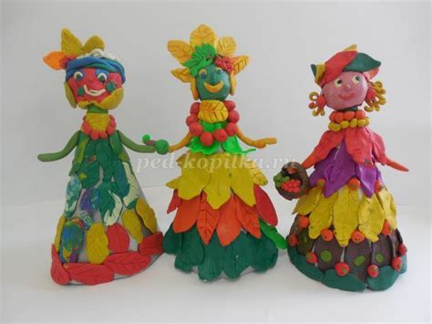 Поделки из пластилина на тему Осень 2 4 класс Занятия для дошкольников Поделки Детские