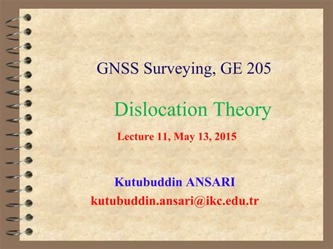 Dislocation Theory Ppt