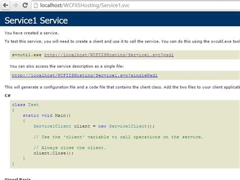Netfreak Wcf Service Hosting In Iis