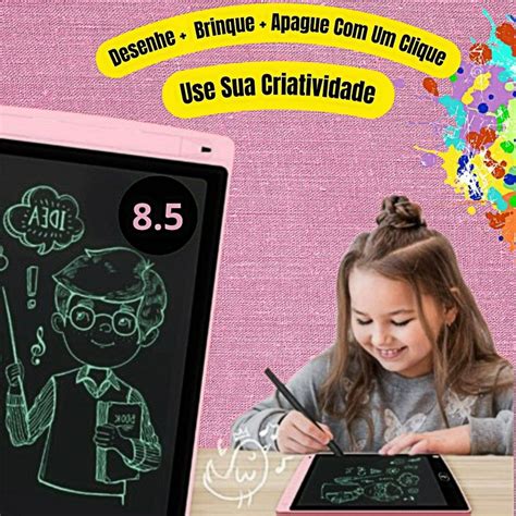 Lousa Magica Tablet Infantil Para Colorir Desenhar Escrever