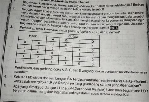 1 Bagaimana Konsep Input Proses Dan Output Diterapkan Dalam Sistem Elektronika Berikan Contoh