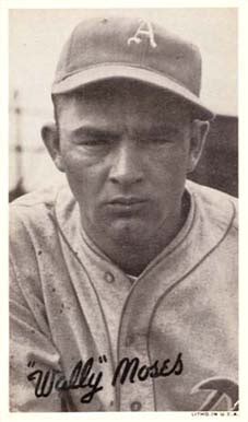 1936 Goudey Premiums Type 1 Wide Pen Wally Moses Baseball Vcp