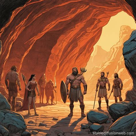 Odysseus And The Cyclops Cave Polyphemus Cyclops Odysseus Cave
