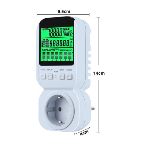 Electric Power Consumption Meter Energy Monitor Us Vicedeal