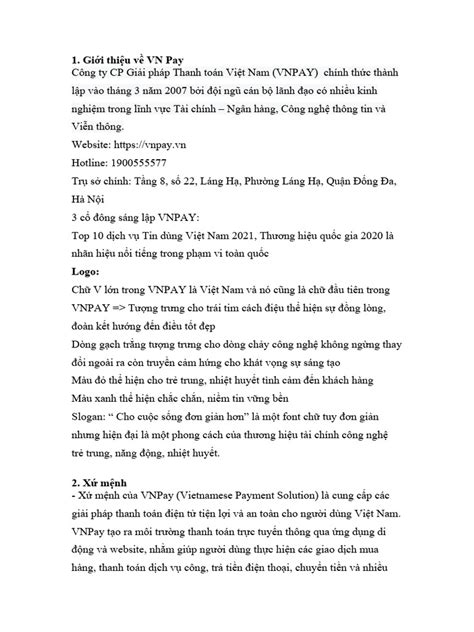 Vnpay Pdf
