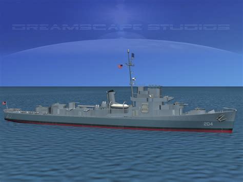 3d Guns Buckley Class Destroyer