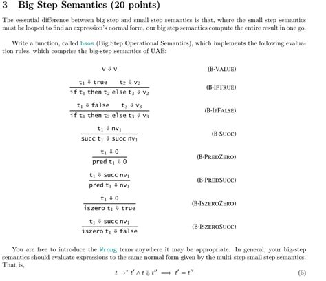 3 Big Step Semantics 20 Points The Essential