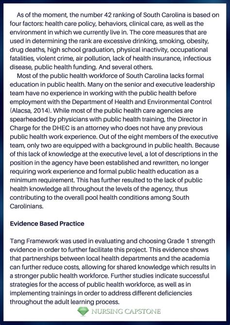 Example Of Dnp Capstone Project Pdf