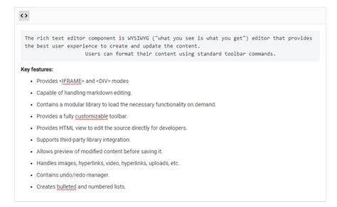Format Code Block In ASP NET CORE Rich Text Editor Component