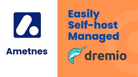 Self Host Dremio Oss Using The Ametnes Platform Youtube