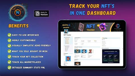 nft tracker finance template