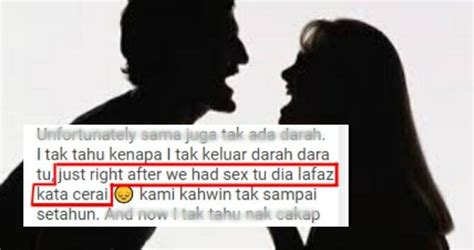 Msian Divorces Wife Because She Didnt Bleed During Sex Accuses Her Of Not Being Virgin R