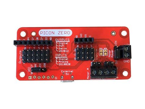 Picon Zero Robotics Controller For Raspberry Pi The Pi Hut