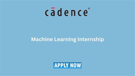Machine Learning Internship At Cadence Design Systems R Aicareer