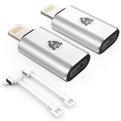 Techmatte Usb C To Lightning Adapter 2 Pack 27w Pd Fast