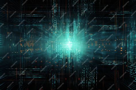 Premium Ai Image Abstract Binary Code And Circuitry Digital