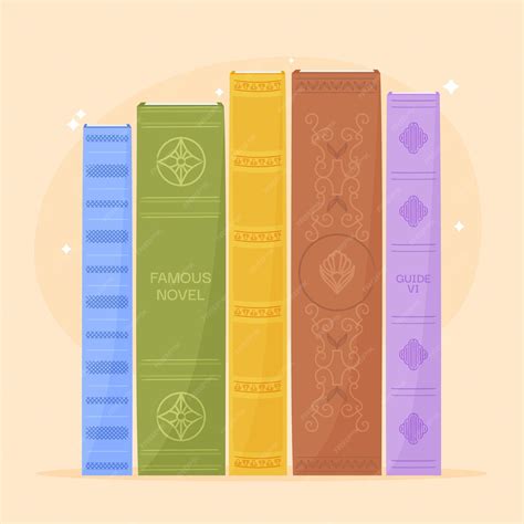 Free Vector Hand Drawn Flat Design Book Spine Illustration