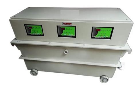 60kva There Phase Oil Cooled Servo Voltage Stabilizer For Commercial