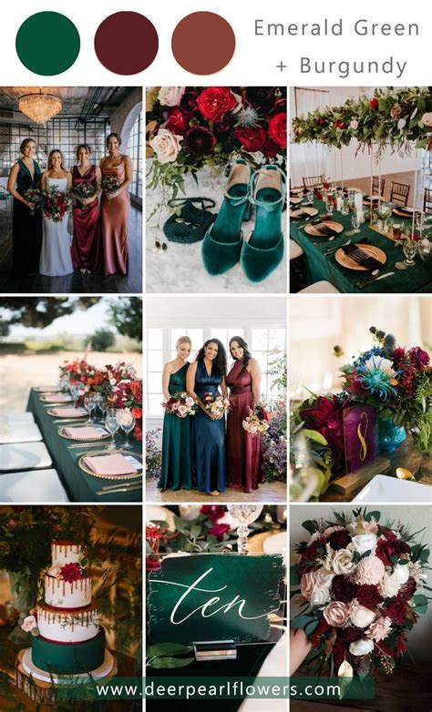Burgundy And Green Wedding 60 Photos