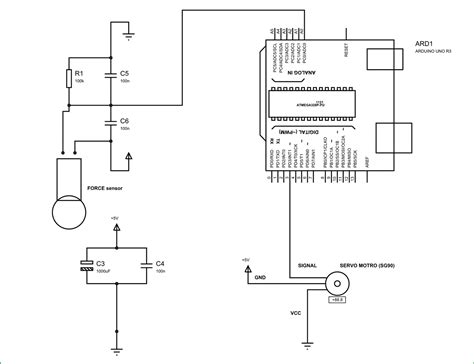 Управление сервомотором с помощью датчика силы и Arduino схема и программа