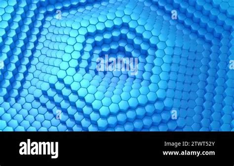 Hexagons Formed A Wave Abstract Background 2 In 1 Loop Created In 4k 3d Animation Stock