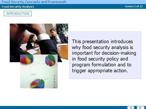 Food Security Concepts And Framework Food Security Analysis