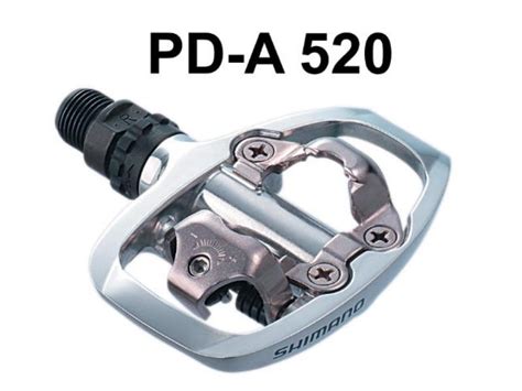 Shimano Pd A 520 Pedale Sh51 Spd Sil 11108