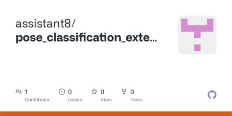 Github Assistant Pose Classification Extended Mediapipe