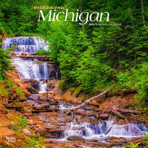 Michigan Wild And Scenic 2024 Wall Calendar 12x12 By Browntrout