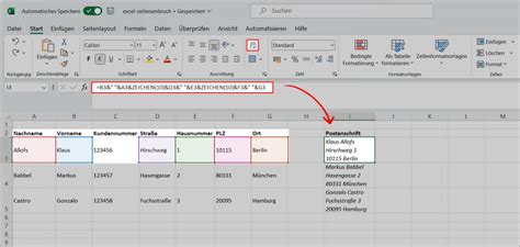 Zeilenumbruch in Excel Anleitung Problemlösung Formel Beispiel