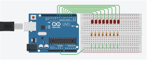 สร้างไฟวิ่ง Led แบบ 8 บิต จากซ้ายไปขวา ด้วย Arduino Code Blocks บน