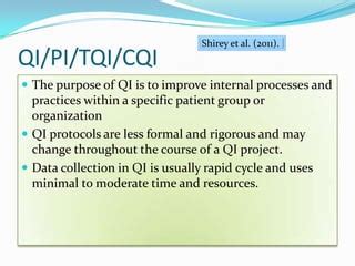 Difference Between QI EBP Research PPTX