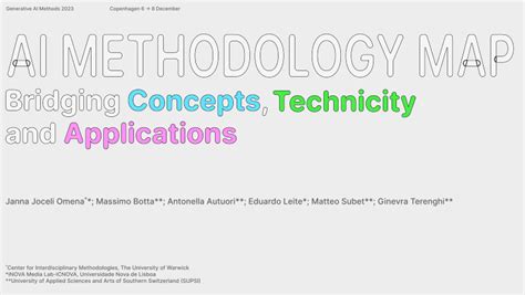 Pdf Ai Methodology Map Bridging Concepts Technicity And Applications