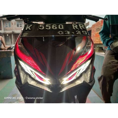 Sticker Lampualis Vario 125150 Old Sticker Lampu Mata Elang Sticker Lampu Mata Elang Vario