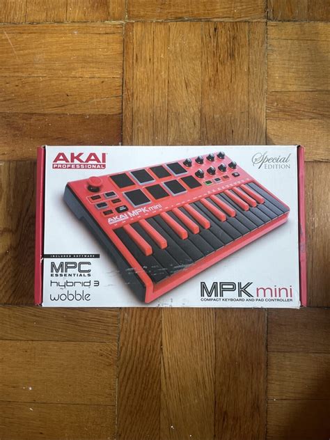 Akai Professional Mpk Mini Special Edition Red Midi Keyboard Ebay