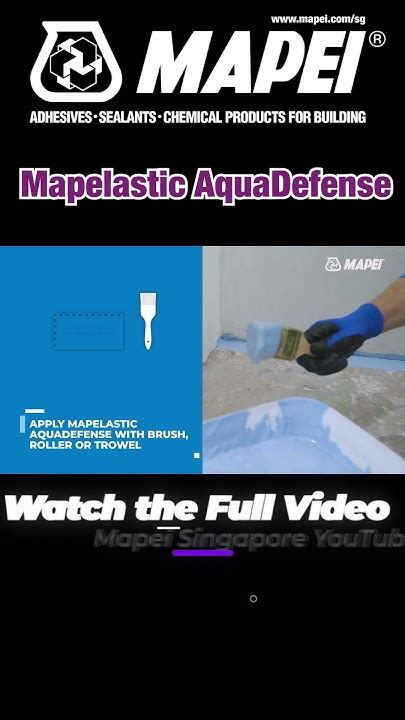 Mapelastic Aquadefense Waterproofing Liquid Membrane Youtube