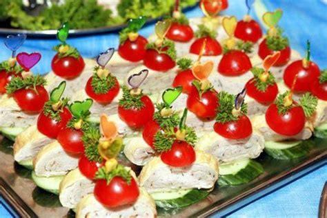 Все для фуршета! (популярные рецепты канапе) | Food, Ethnic recipes ...