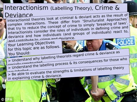 Interactionism Labelling Theory And Crime Deviance Teaching Resources
