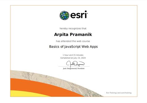 Arpita Pramanik On Linkedin Esri Javascript Latepost